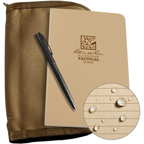Rite in the Rain No.980T-KIT Tactical Field Book Kit Tan – Tactical ...